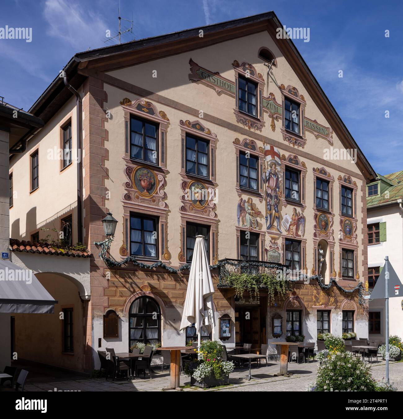An impressive historic building located in Garmisch Partenkirchen ...