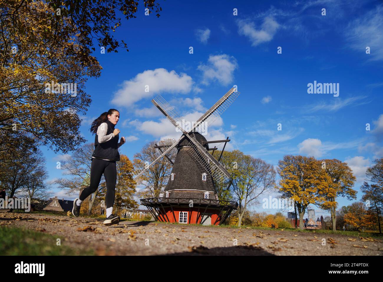 Autumn colors at the Kastellet fort in Copenhagen, Denmark, Wednesday ...
