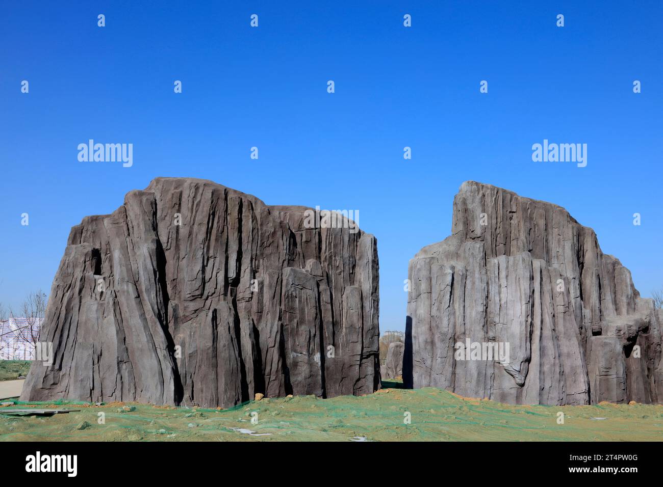 Fake rock landscap Stock Photo - Alamy