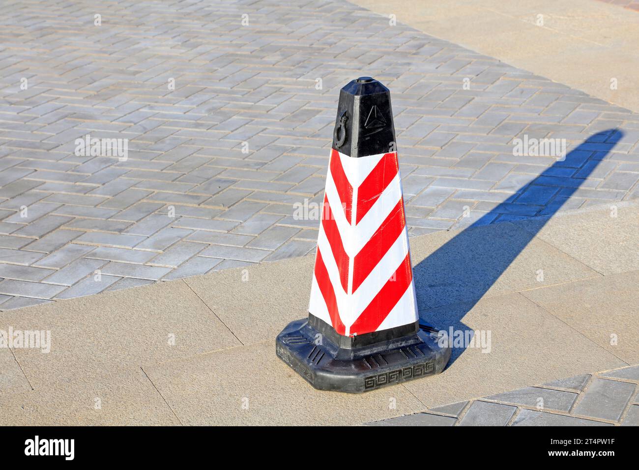 Traffic signs conical barrel Stock Photo - Alamy