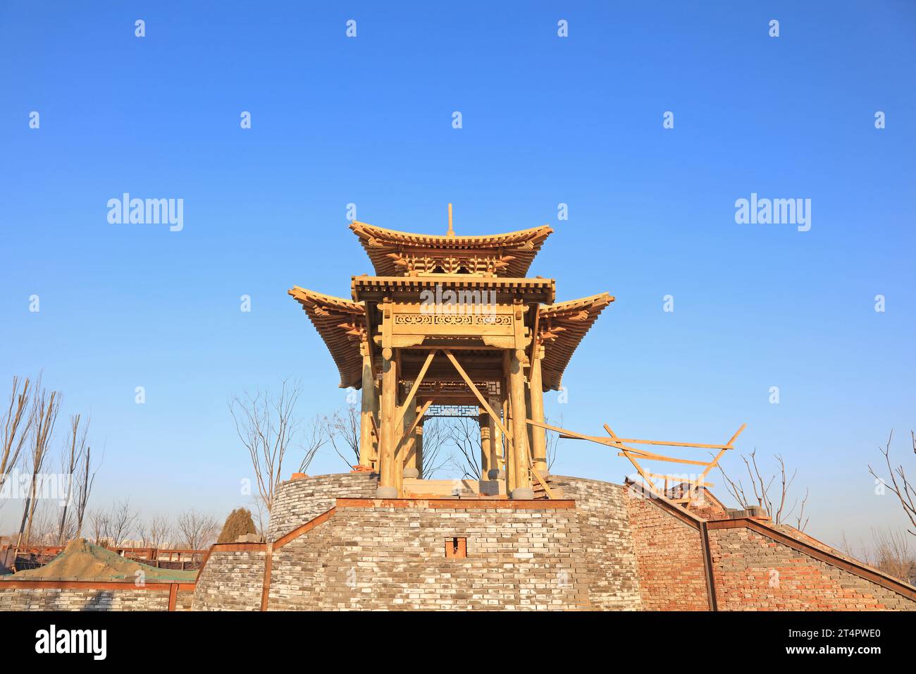 Chinese traditional landscape architecture pavilion Stock Photo - Alamy