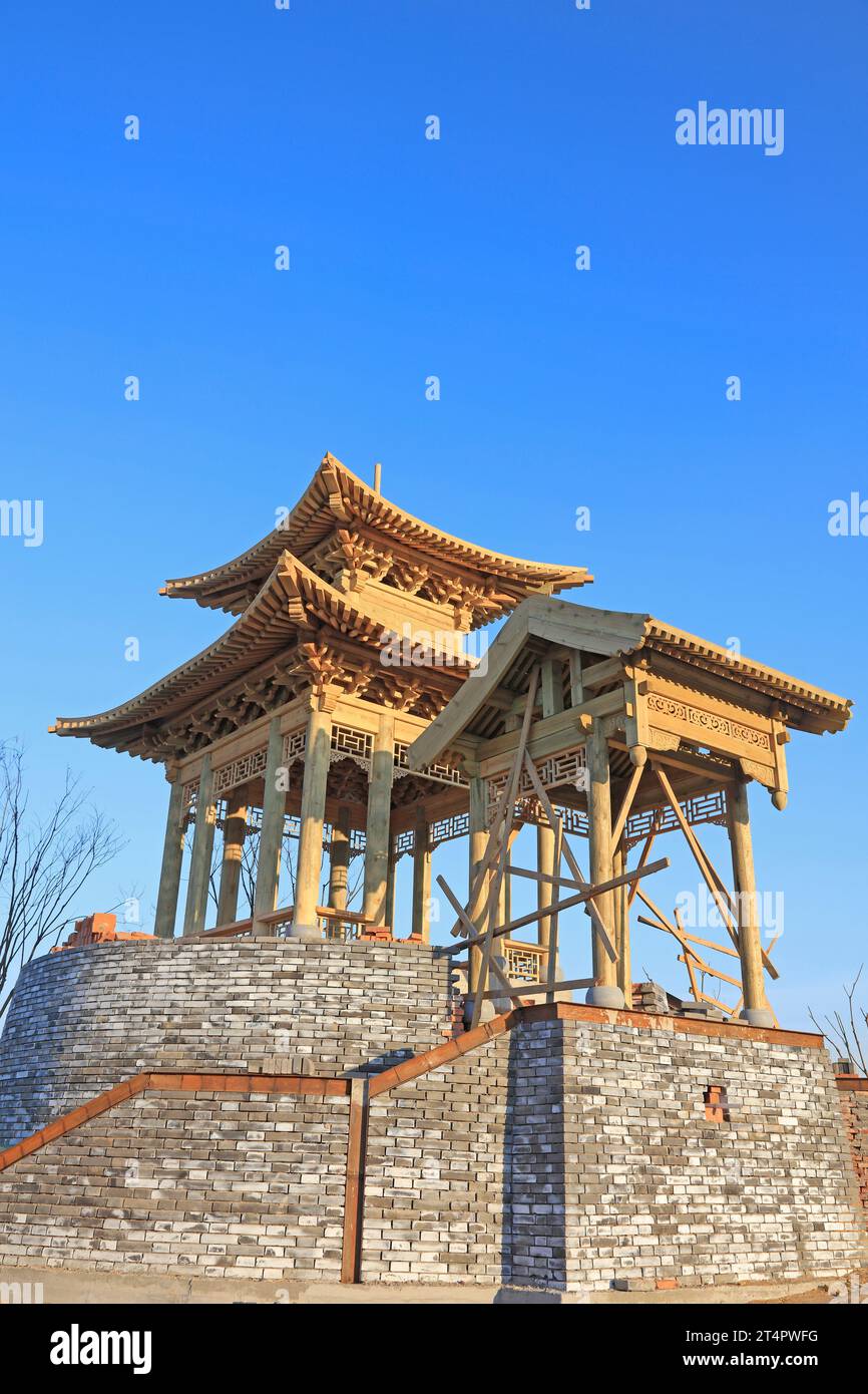 Chinese traditional landscape architecture pavilion Stock Photo - Alamy