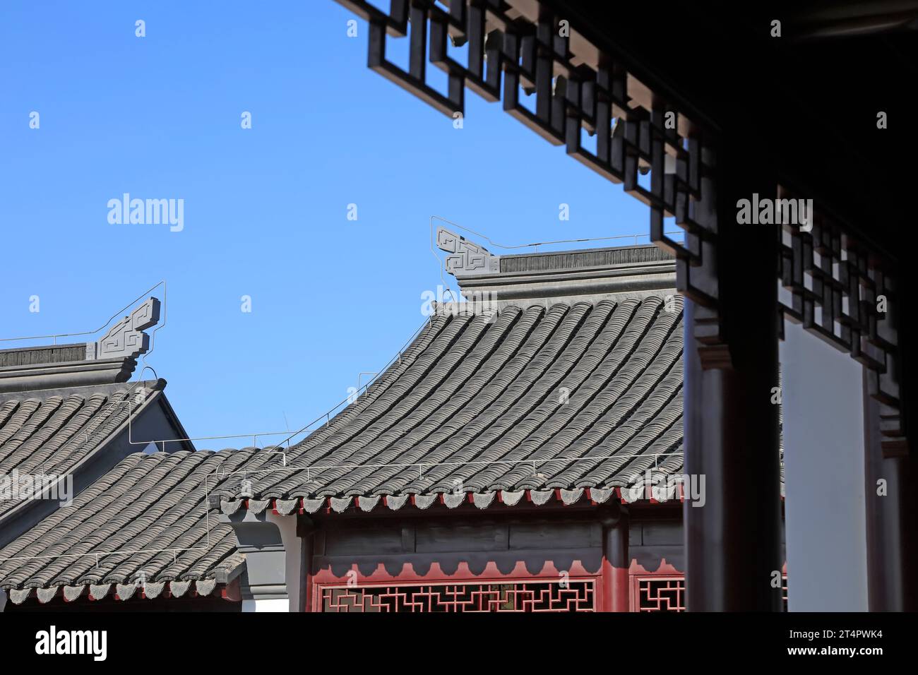 Chinese traditional style civil construction Stock Photo - Alamy