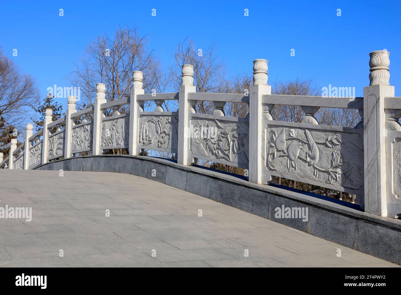 Chinese traditional style stone railings Stock Photo - Alamy