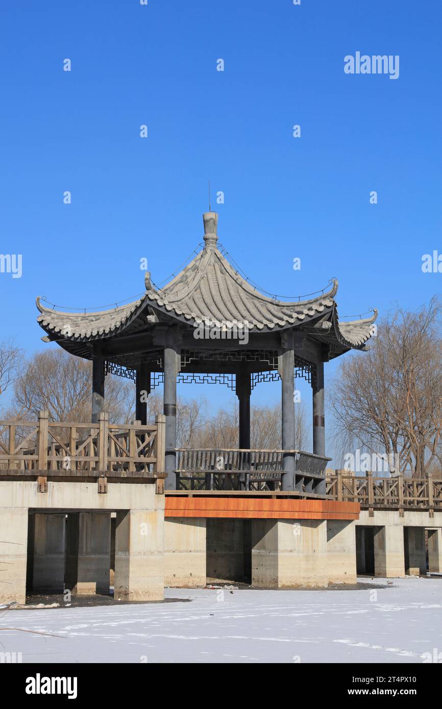Chinese traditional architecture pavilion Stock Photo - Alamy