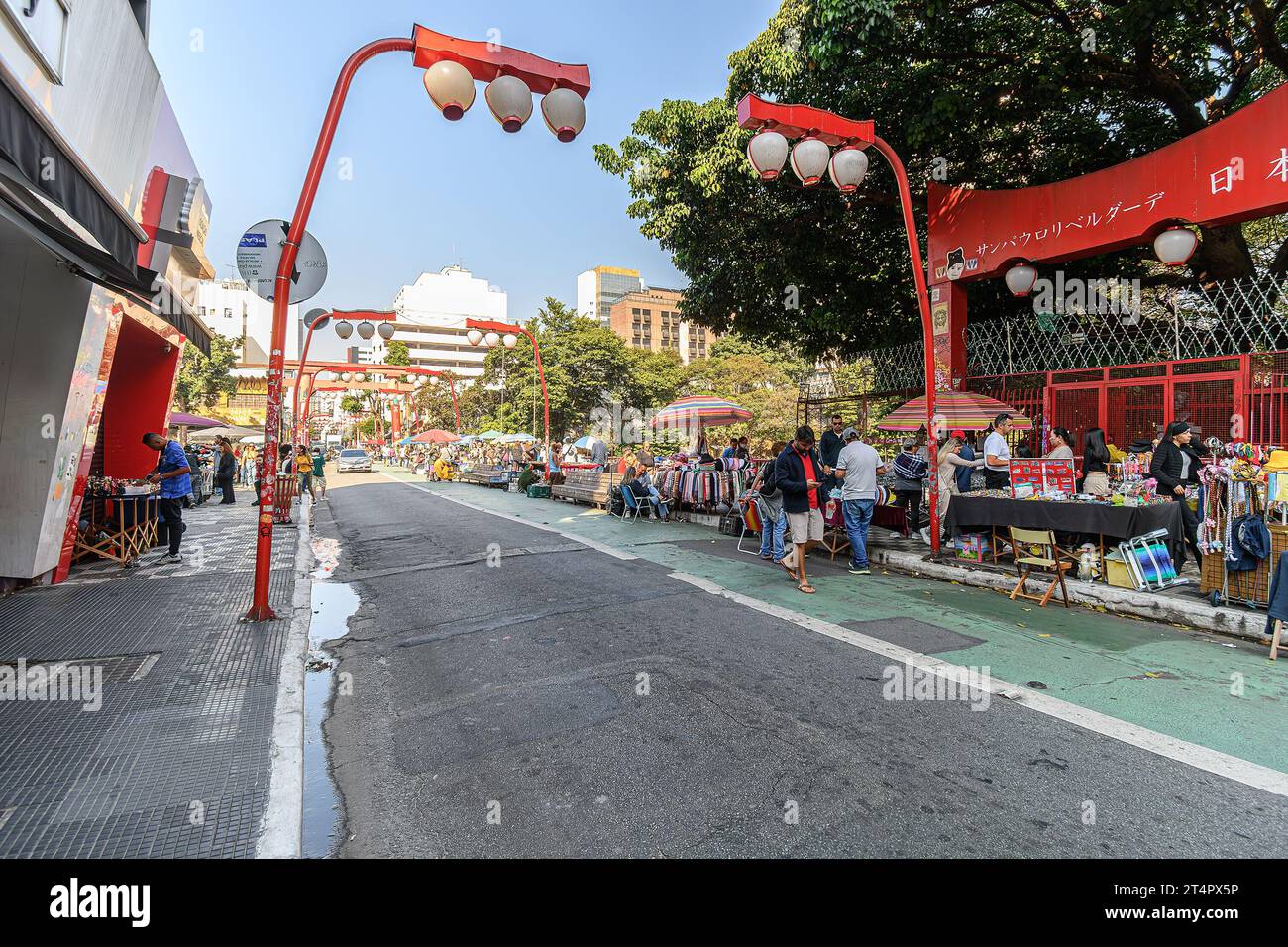 Sao Paulo, SP, Brazil - June 08, 2023: view of the main oriental themed ...