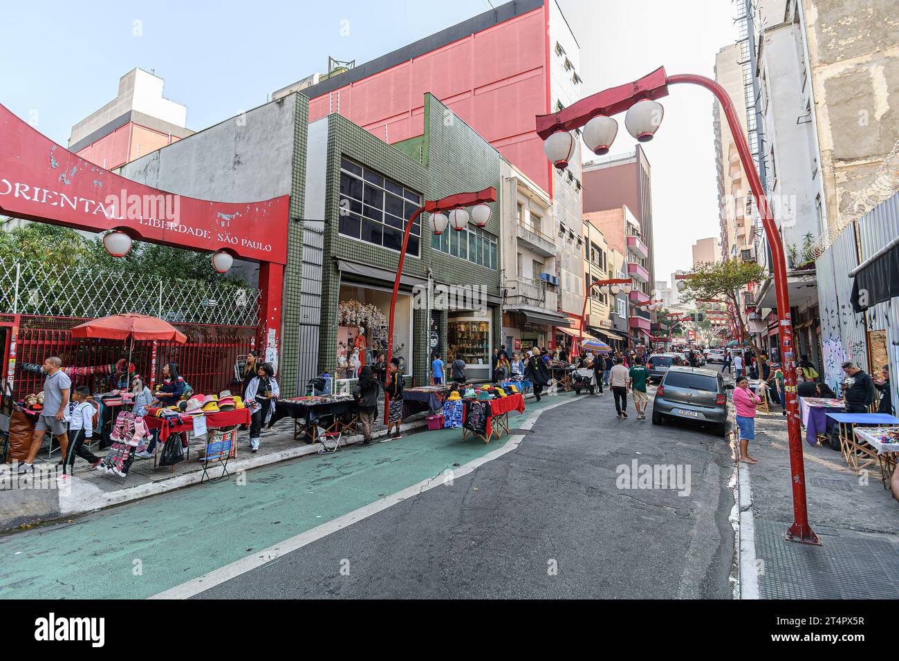 Sao Paulo, SP, Brazil - June 08, 2023: view of the main oriental themed ...