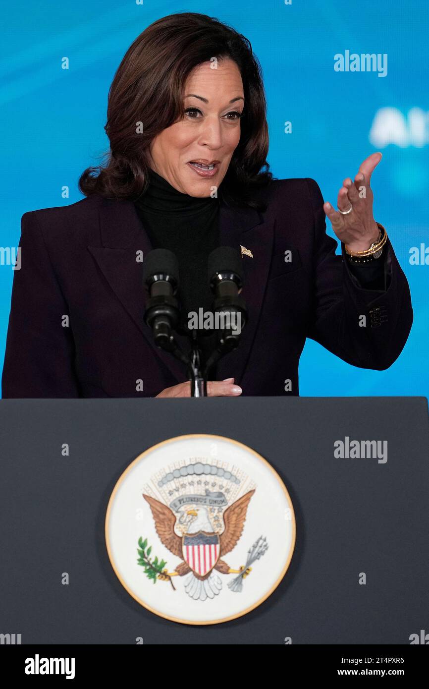 US Vice President Kamala Harris delivers a policy speech on the Biden ...