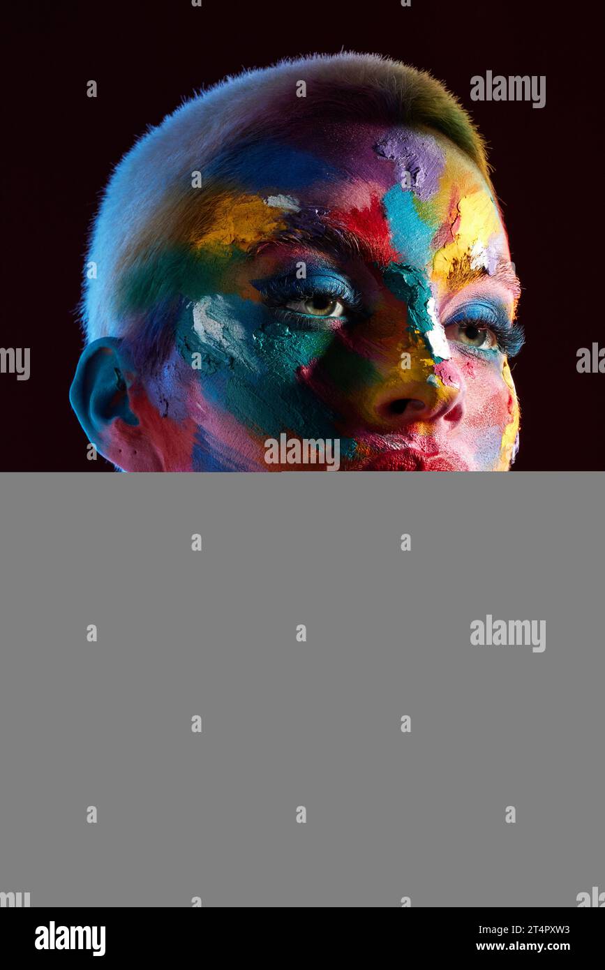The world needs your prismatic soul. Studio shot of a young woman ...