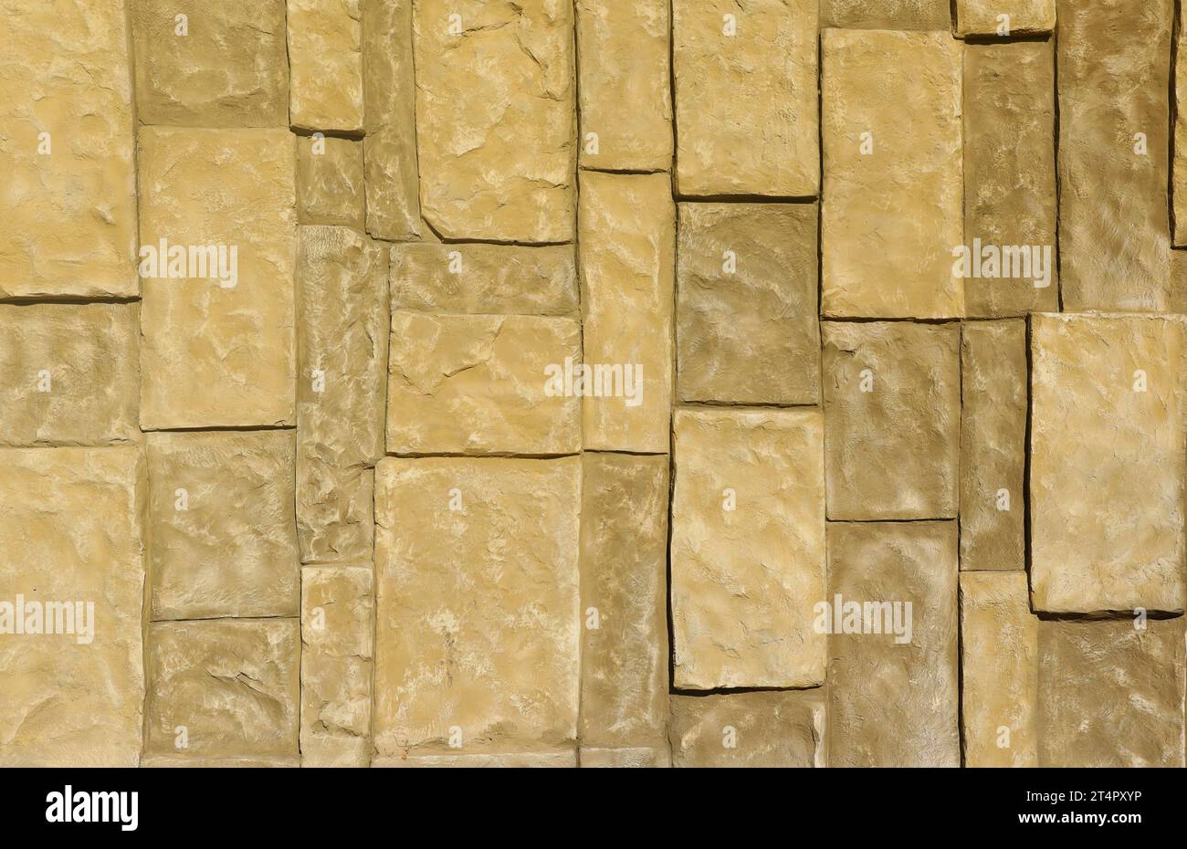 pattern yellow color of ancient style design decorative uneven cracked ...