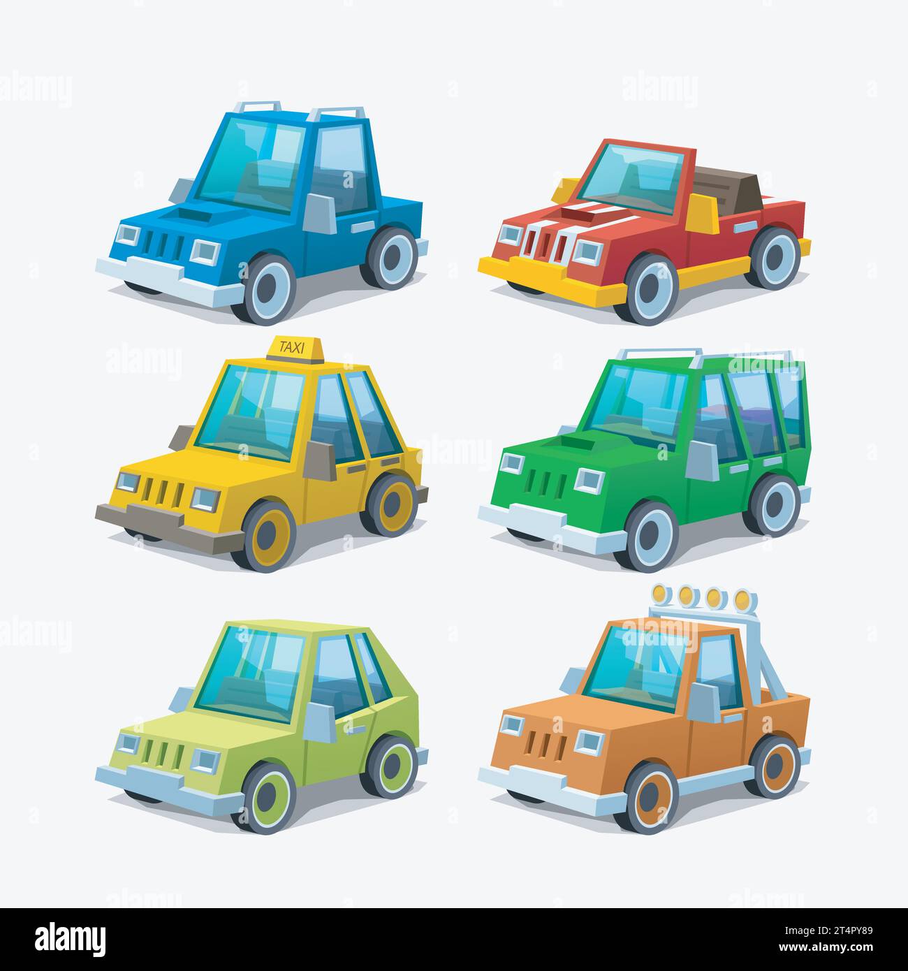 a different cars cartoon design in set Stock Vector Image & Art - Alamy