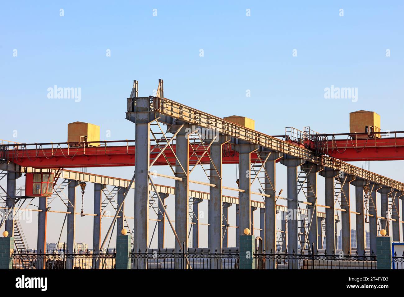 Factory steel beam under construction Stock Photo - Alamy