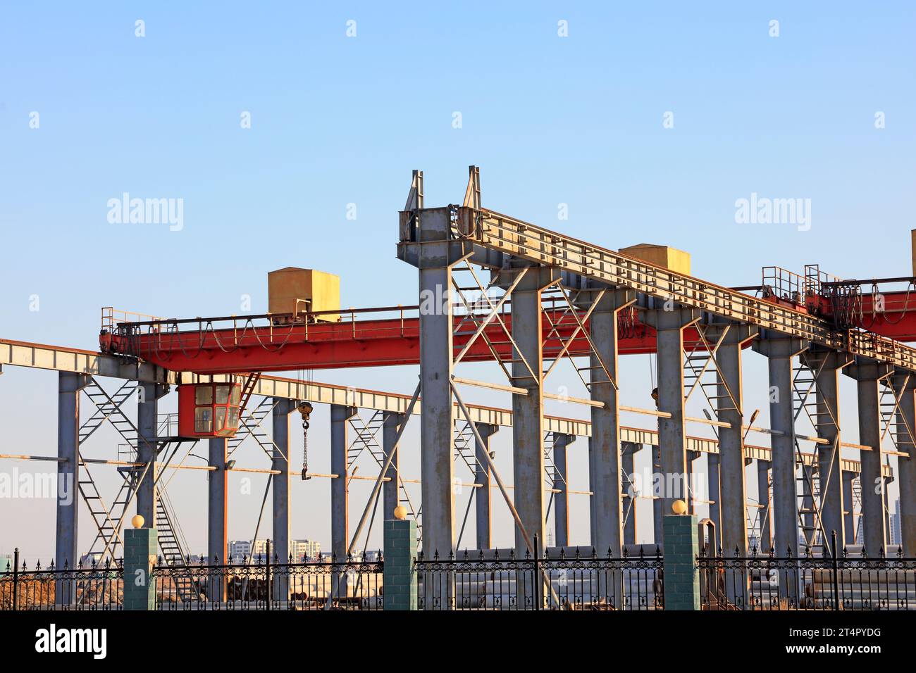 Factory steel beam under construction Stock Photo - Alamy