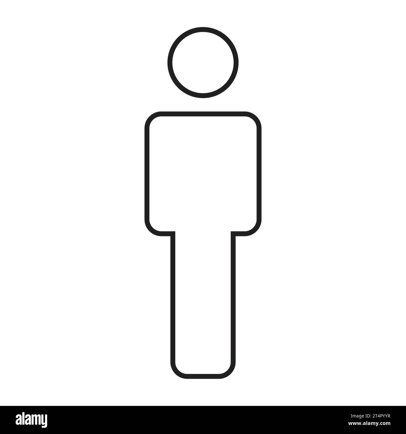 Black man line art icon Royalty Free Vector Image Stock Vector Image ...