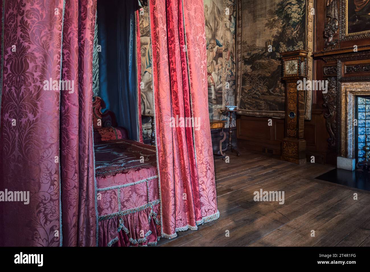 Luxury interiors of Holyrood Palace, Edinburgh, Scotland Stock Photo ...