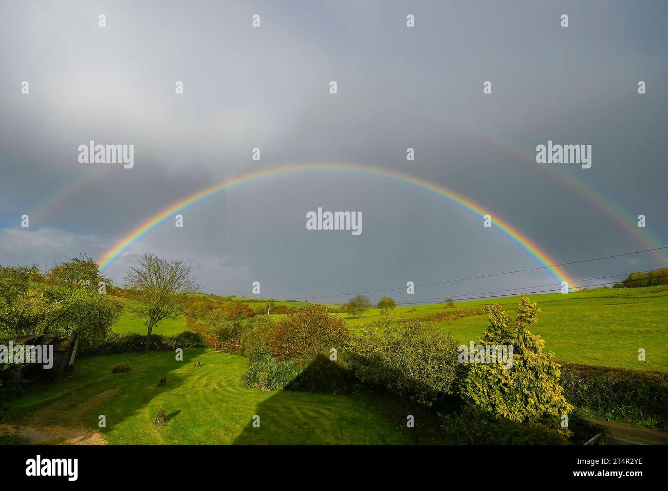 Uploders, Dorset, UK. 1st November 2023. UK Weather. A spectacular ...