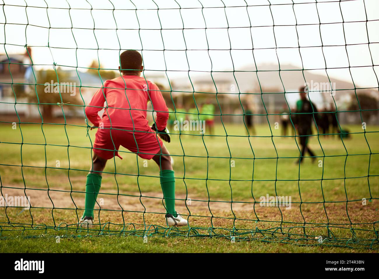 Soccer goalkeeper block soccer player hi-res stock photography and ...