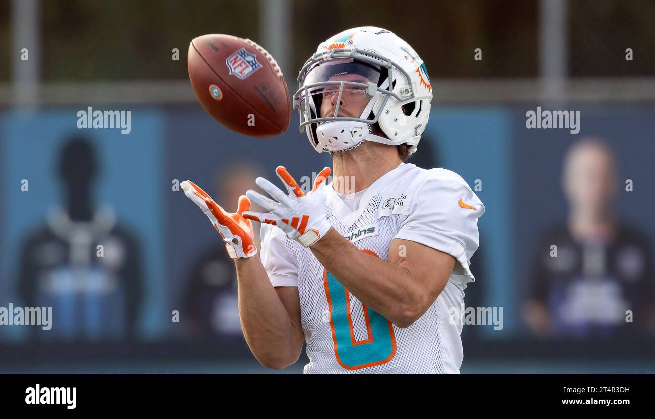 01 November 2023, Hesse, Frankfurt/Main: American Football: NFL, Before ...