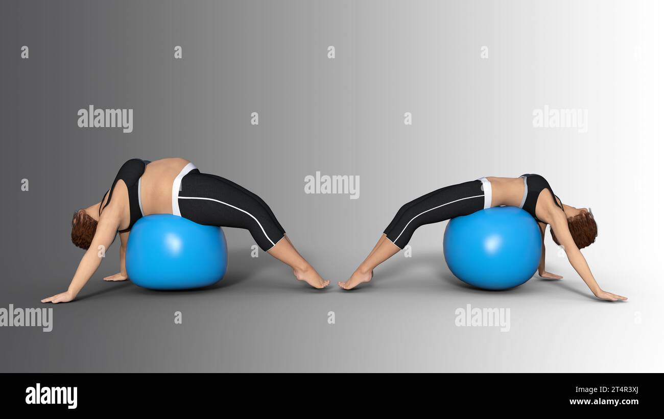 Conceptual fat overweight obese female vs slim fit healthy body after ...