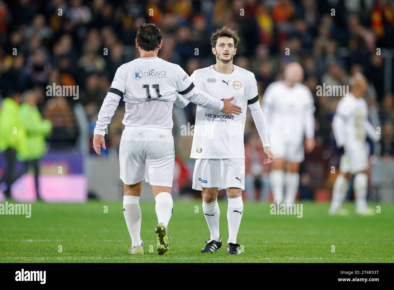 Steve Savidan and Maxime Biaggi during the Gala Match between Legends ...