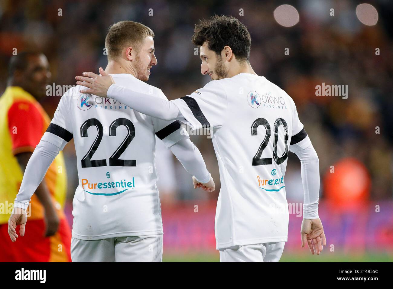 Michou and Maxime Biaggi during the Gala Match between Legends and RC ...