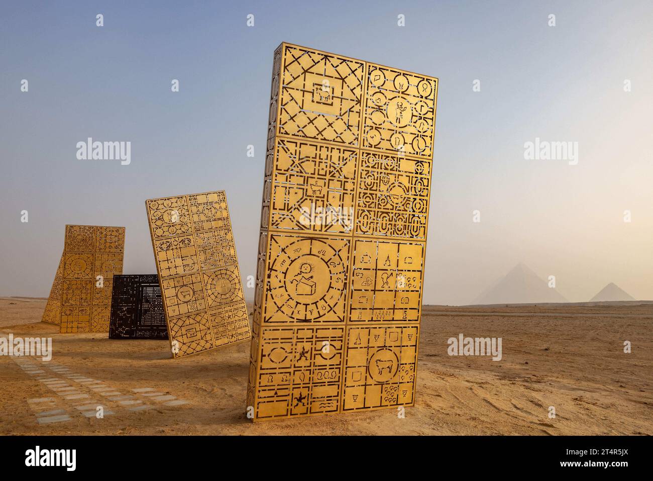 Cairo, Egypt. 26th Oct, 2023. ‘Reality is timeless' by Bahraini artist ...