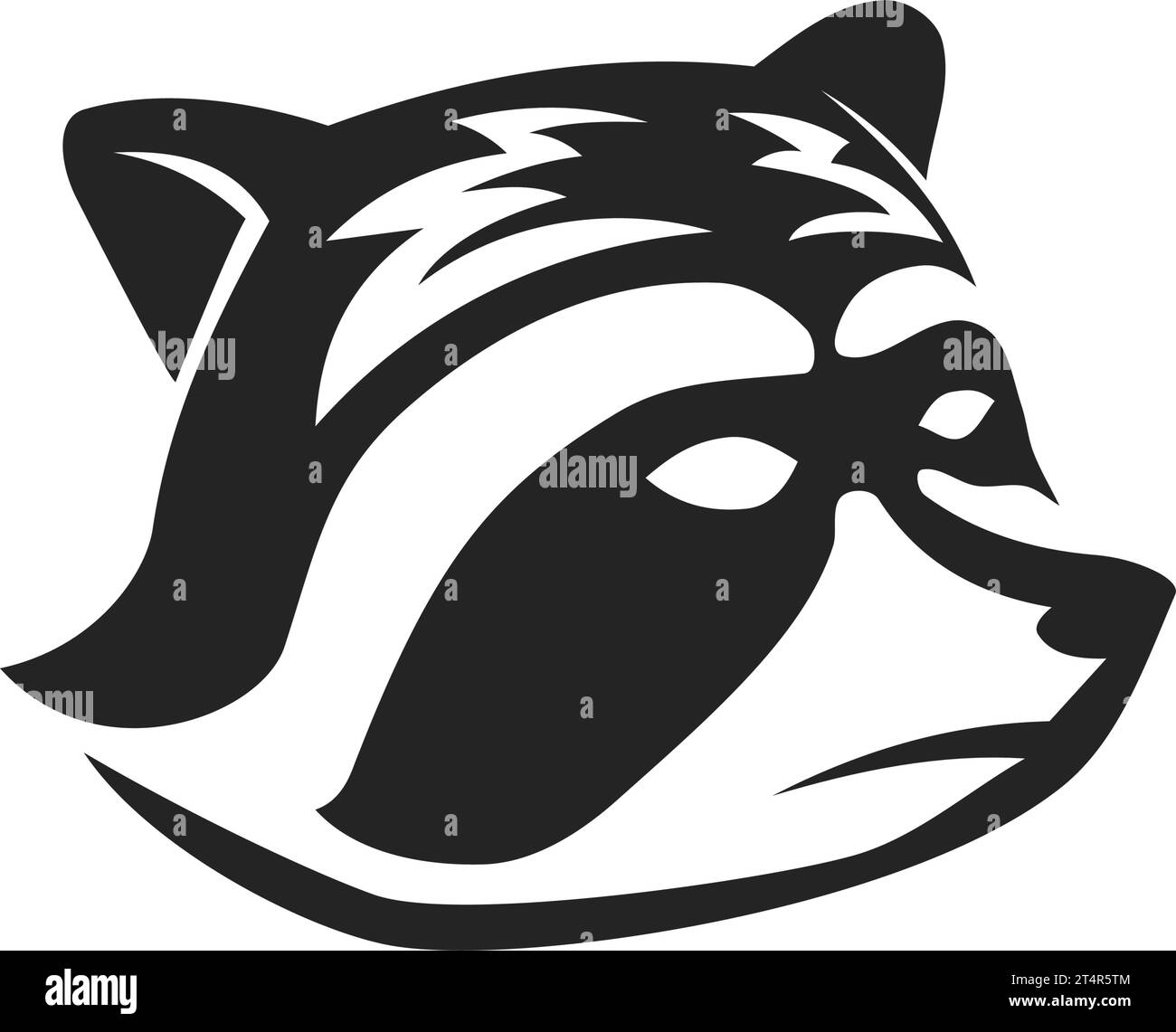 Raccoon mascot logo Black and White Stock Photos & Images - Alamy