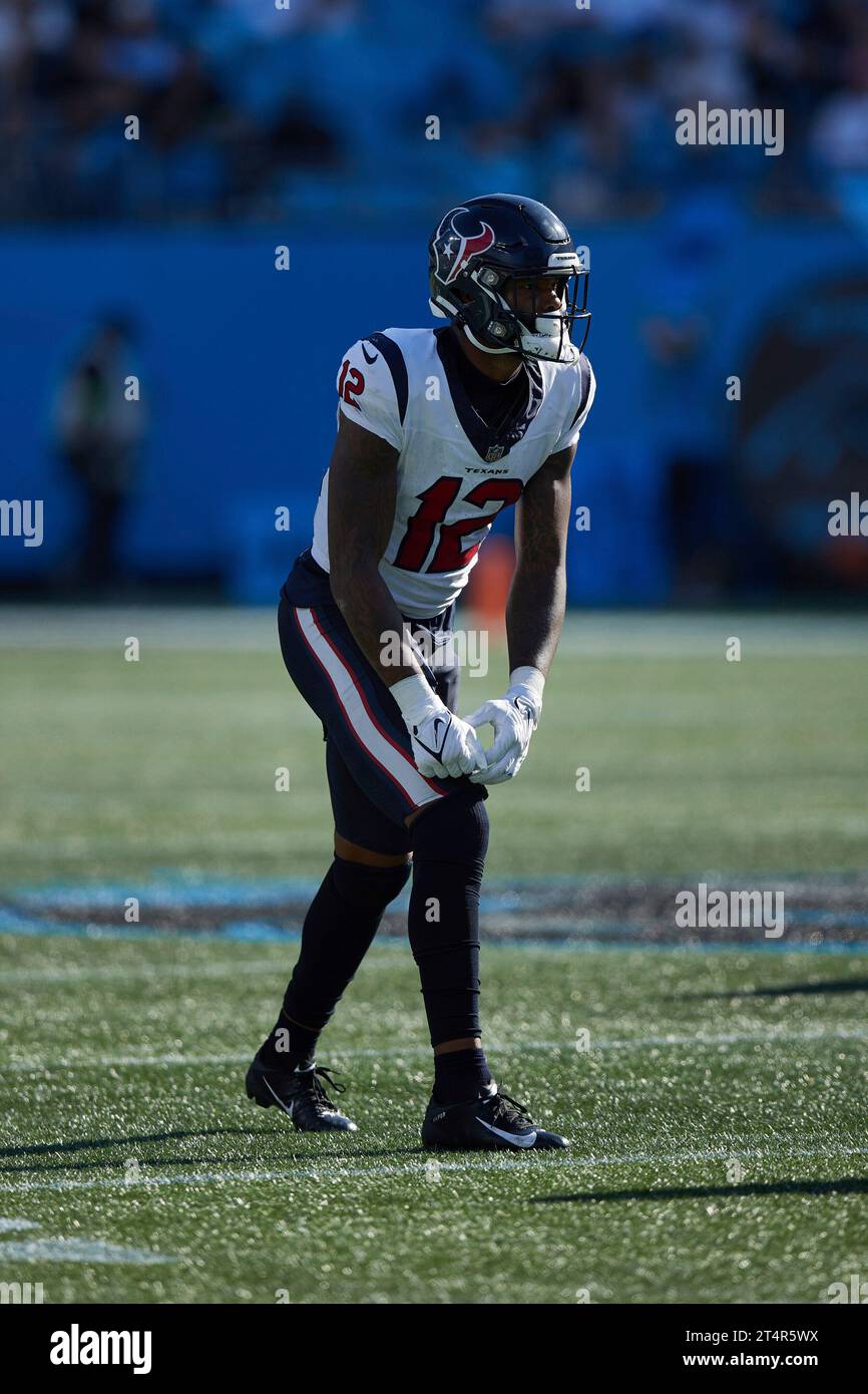 Houston Texans wide receiver Nico Collins (12) lines up on offense ...