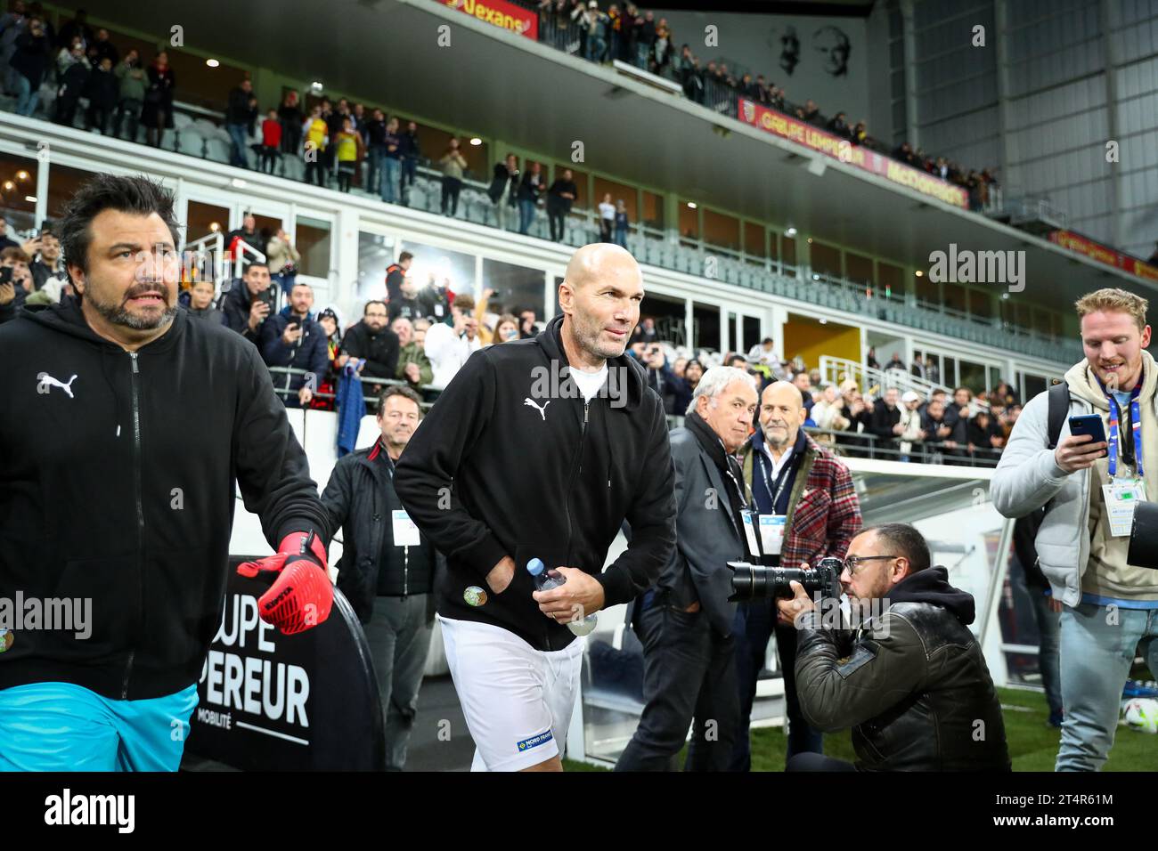Zinedine Zidane during the Gala Match between Legends and RC Lens at Stade Bollaert-Delelis on ...