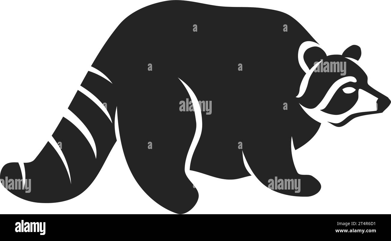 raccoon logo template Isolated. Brand Identity. Icon Abstract Vector ...