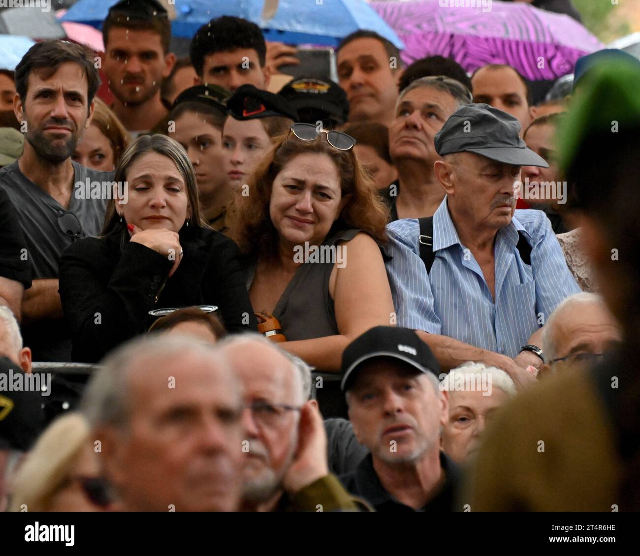 Jerusalem, Israel. 01st Nov, 2023. Friends of the late Israeli soldier ...