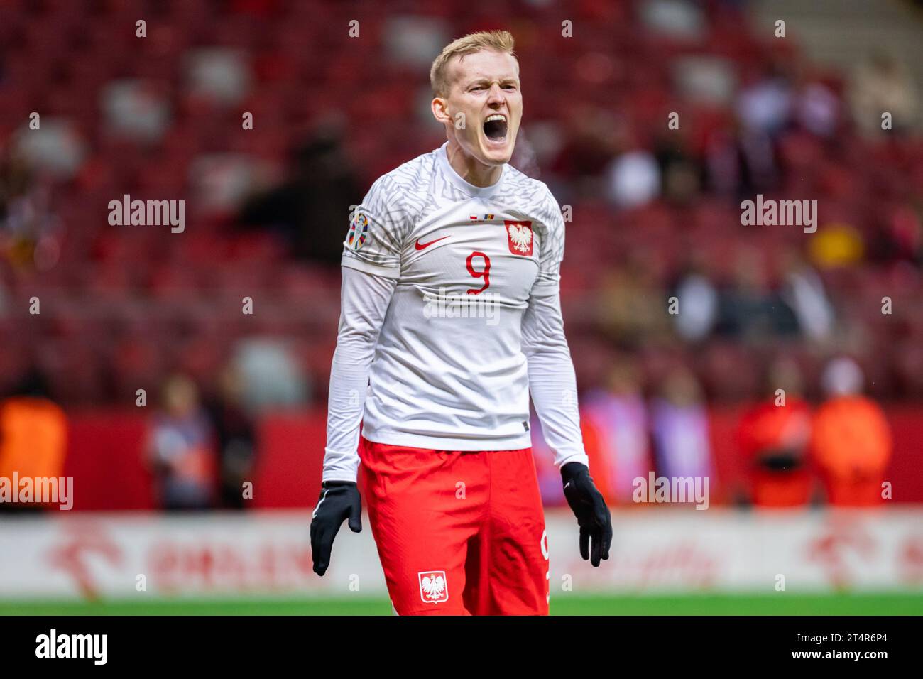 Karol Swiderski of Poland seen in action during the UEFA EURO 2024 ...