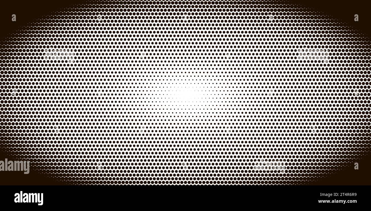 Monochrome pixel halftone ellipse gradient pattern. Texture of dots ...