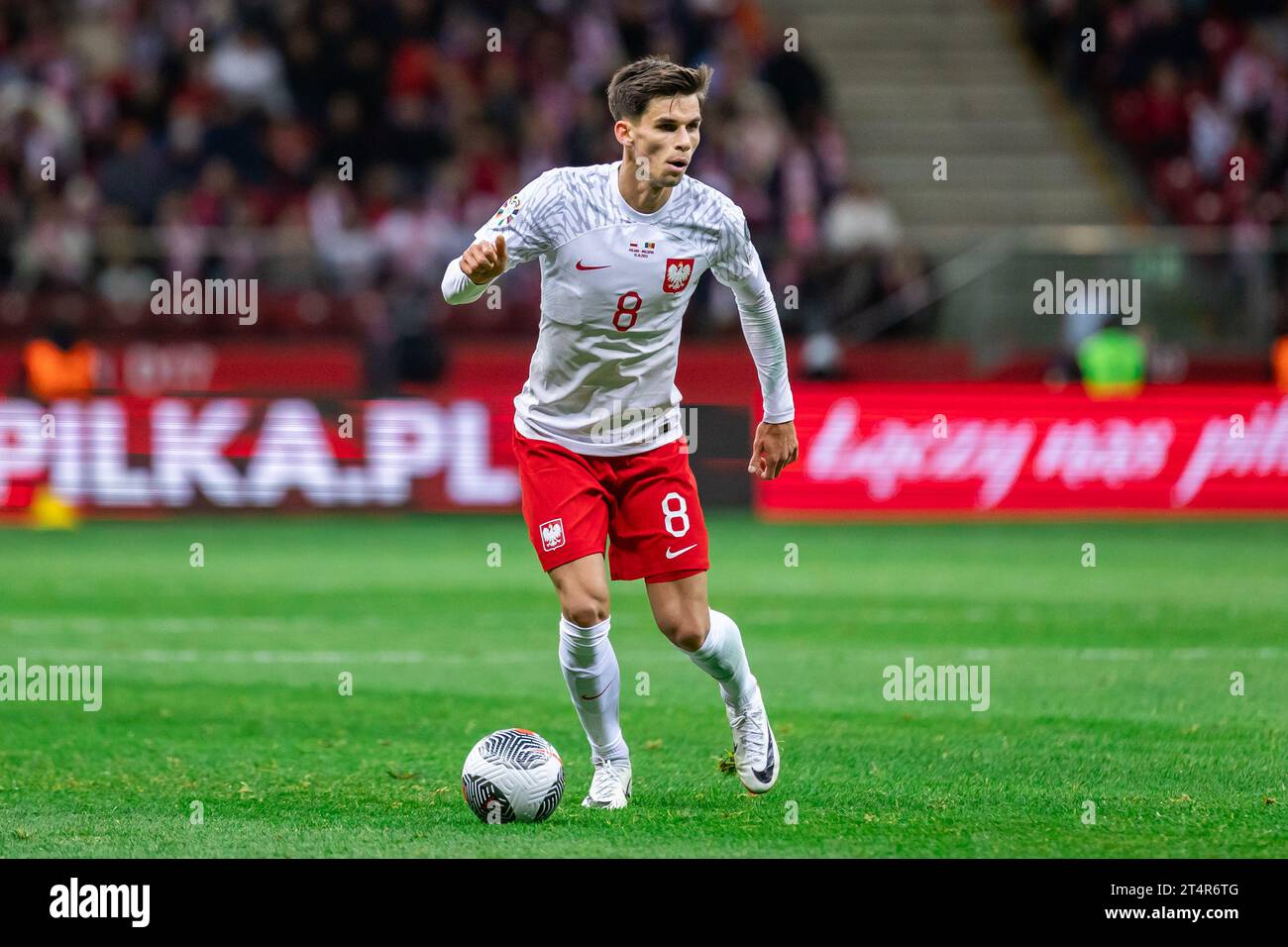 Filip Marchwinski of Poland seen in action during the UEFA EURO 2024 ...