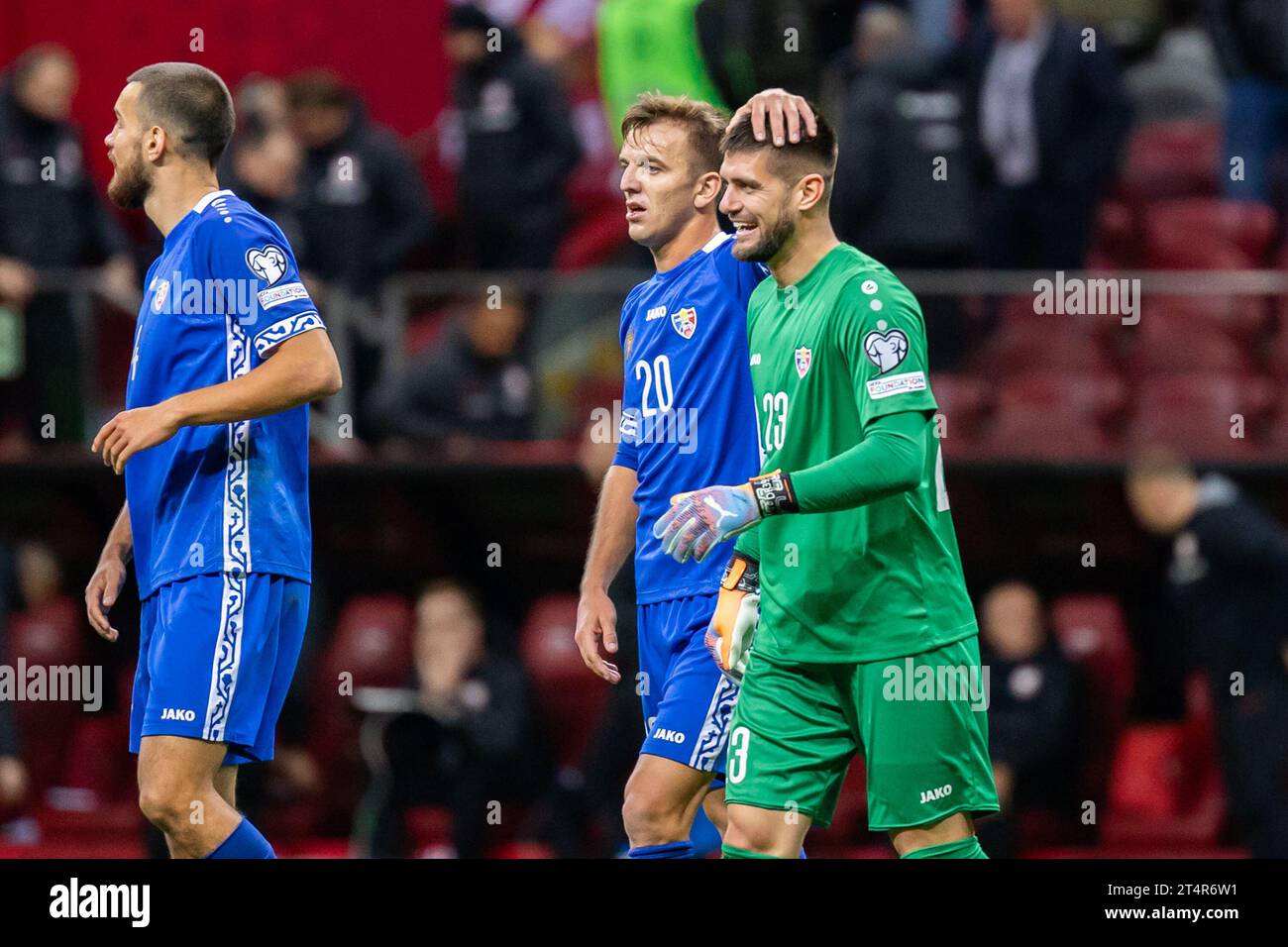 Sergiu Platica (L) and Dorian Railean (R) of Moldova are seen after the ...