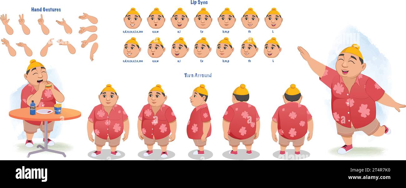 Kid modelsheet hi-res stock photography and images - Alamy