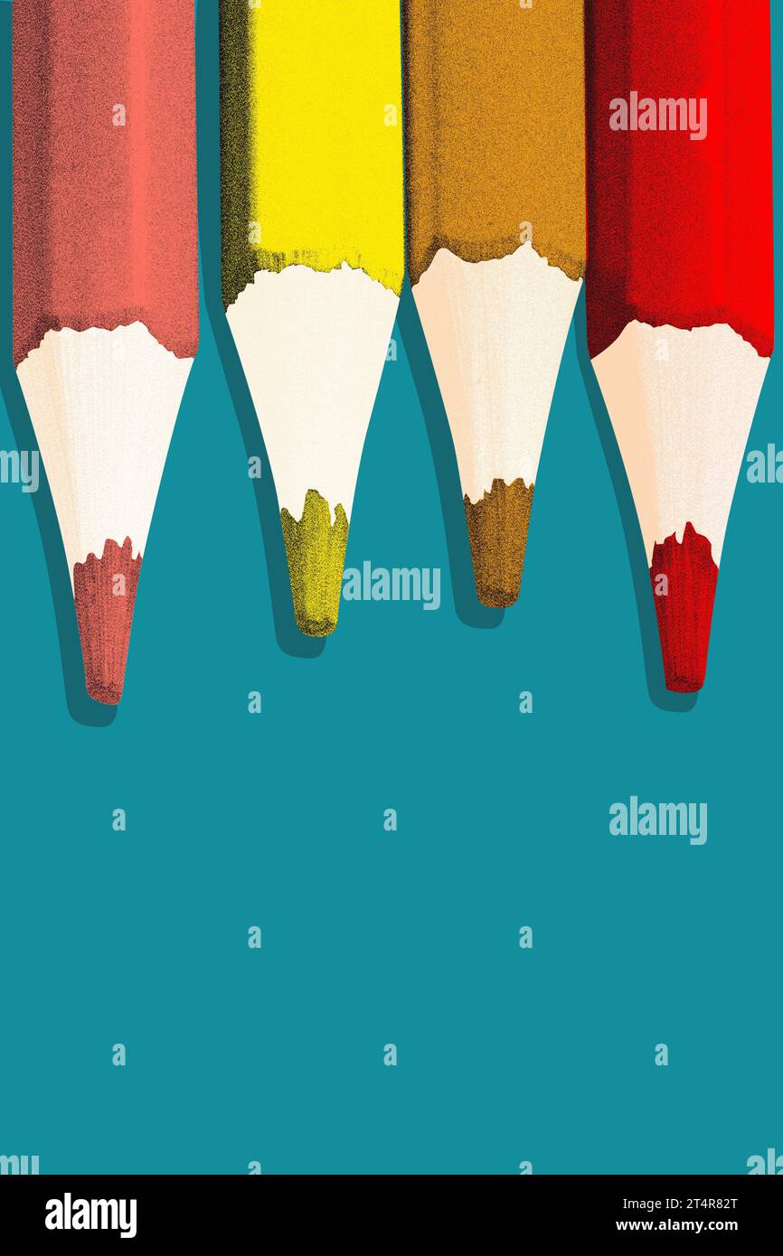 Poster. Contemporary art collage. Modern creative artwork. Colorful ...