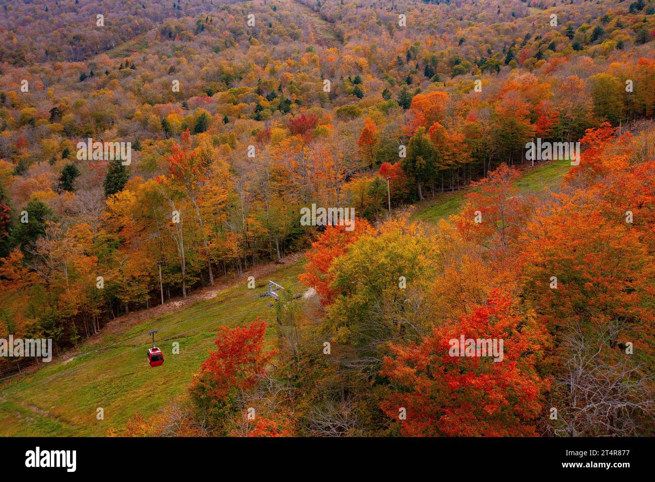 Fall foliage in Stowe, Vermont Stock Photo - Alamy