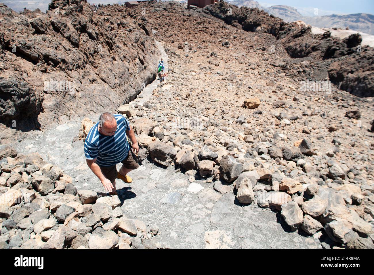 Mt Teide sits high on the plateau of the largest canary island ...