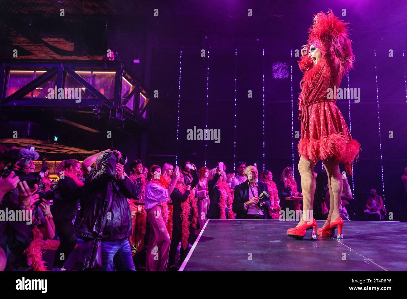 London, UK. 01st Nov, 2023. Regan Shepherd as 'Miss Demeanor' with the ...