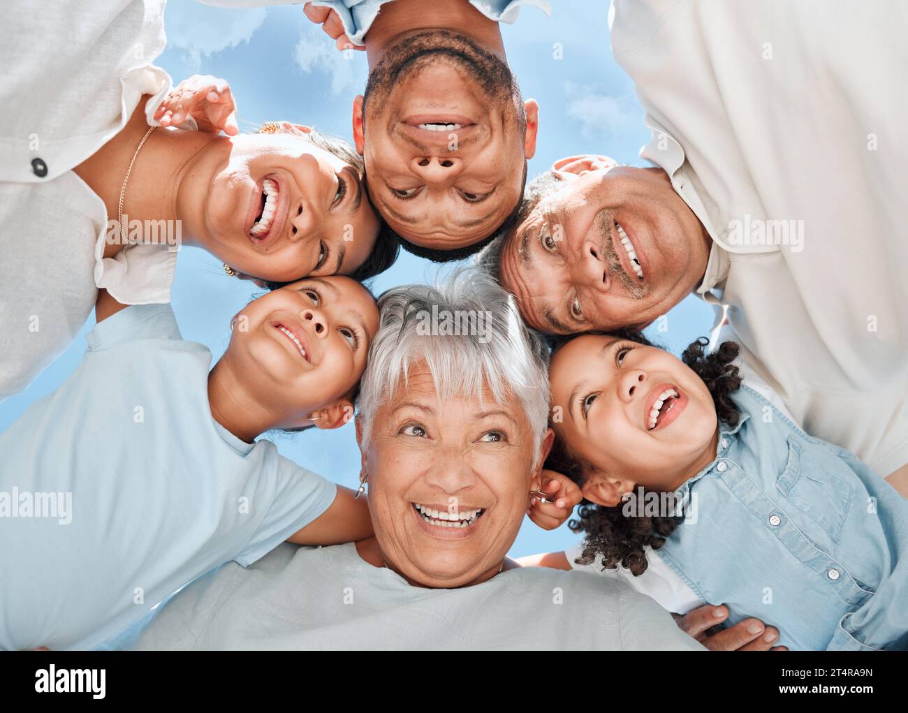 Portrait multi generational hispanic family hi-res stock photography ...