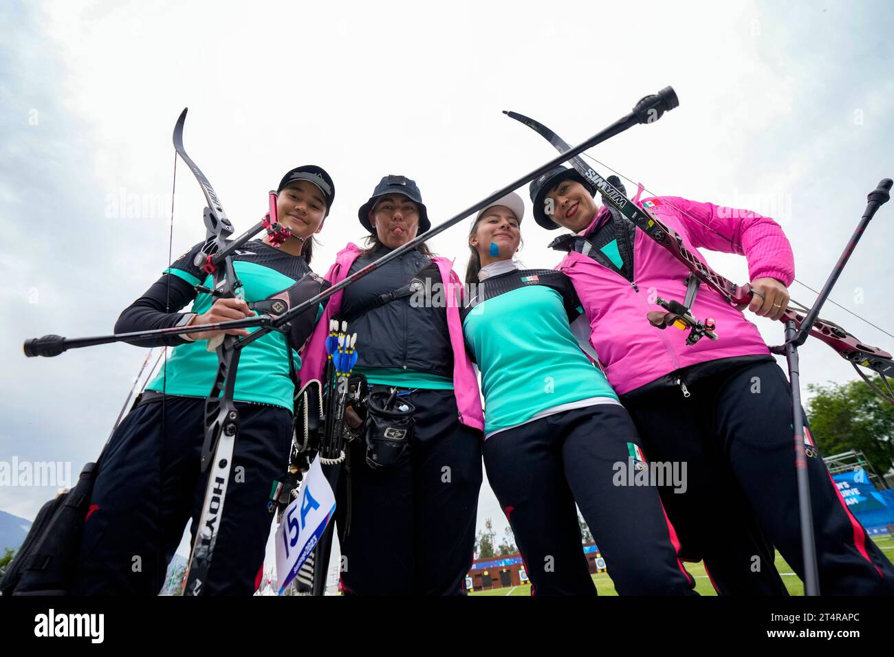 Mexico's archery team members, from left, Angela Ruiz, Alejandra ...
