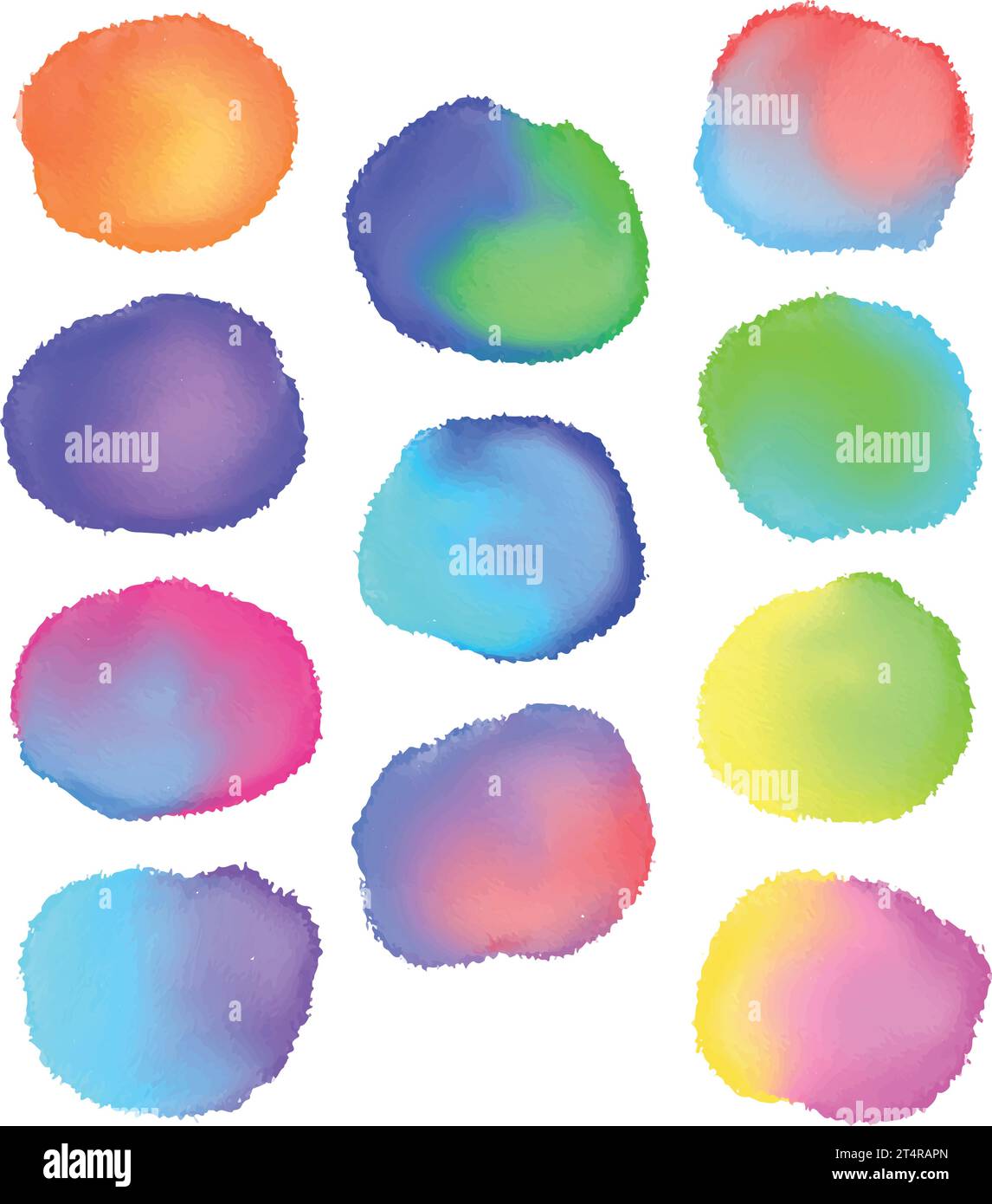 Watercolor paint strokes texture background logo Vector Image Stock ...