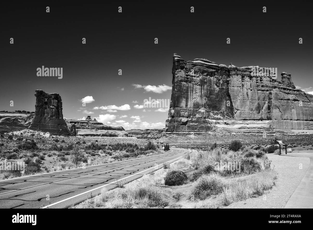 Arches national monument Black and White Stock Photos & Images - Alamy