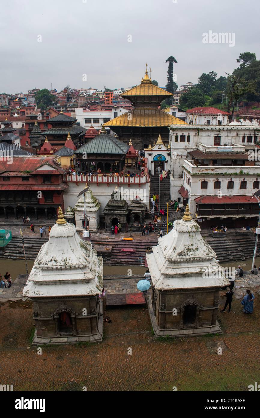 Kathmandu, Nepal: view of Pashupatinath Temple, famous Hindu temple ...