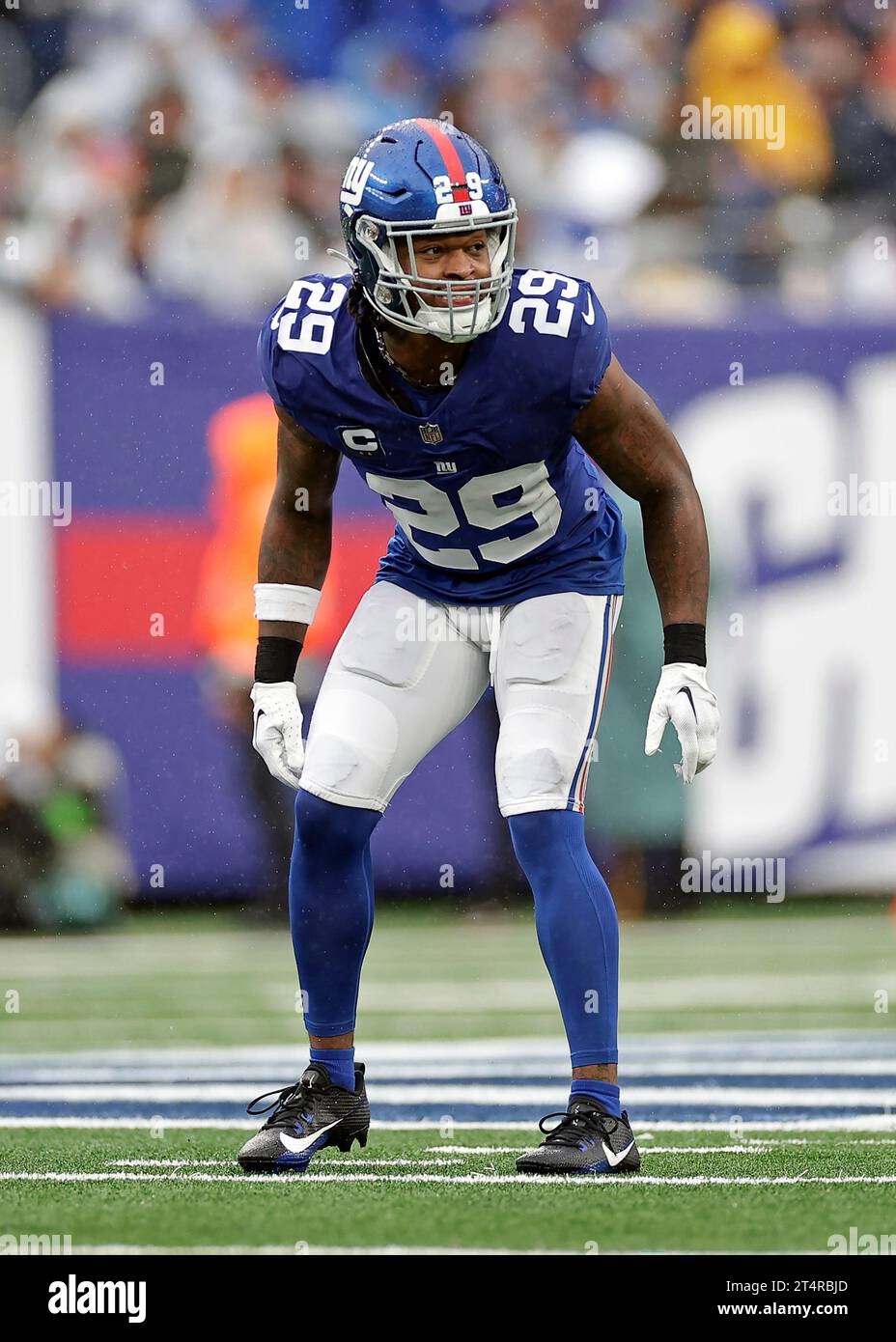 New York Giants safety Xavier McKinney (29) in action against the New York Jets during an NFL ...
