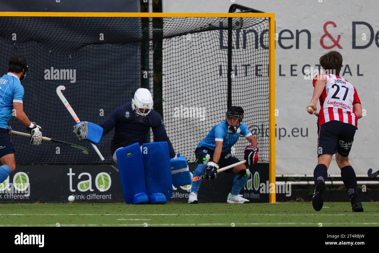Brussels, Belgium. 01st Nov, 2023. Leopold's Tom Boon scoring the 3-1 ...