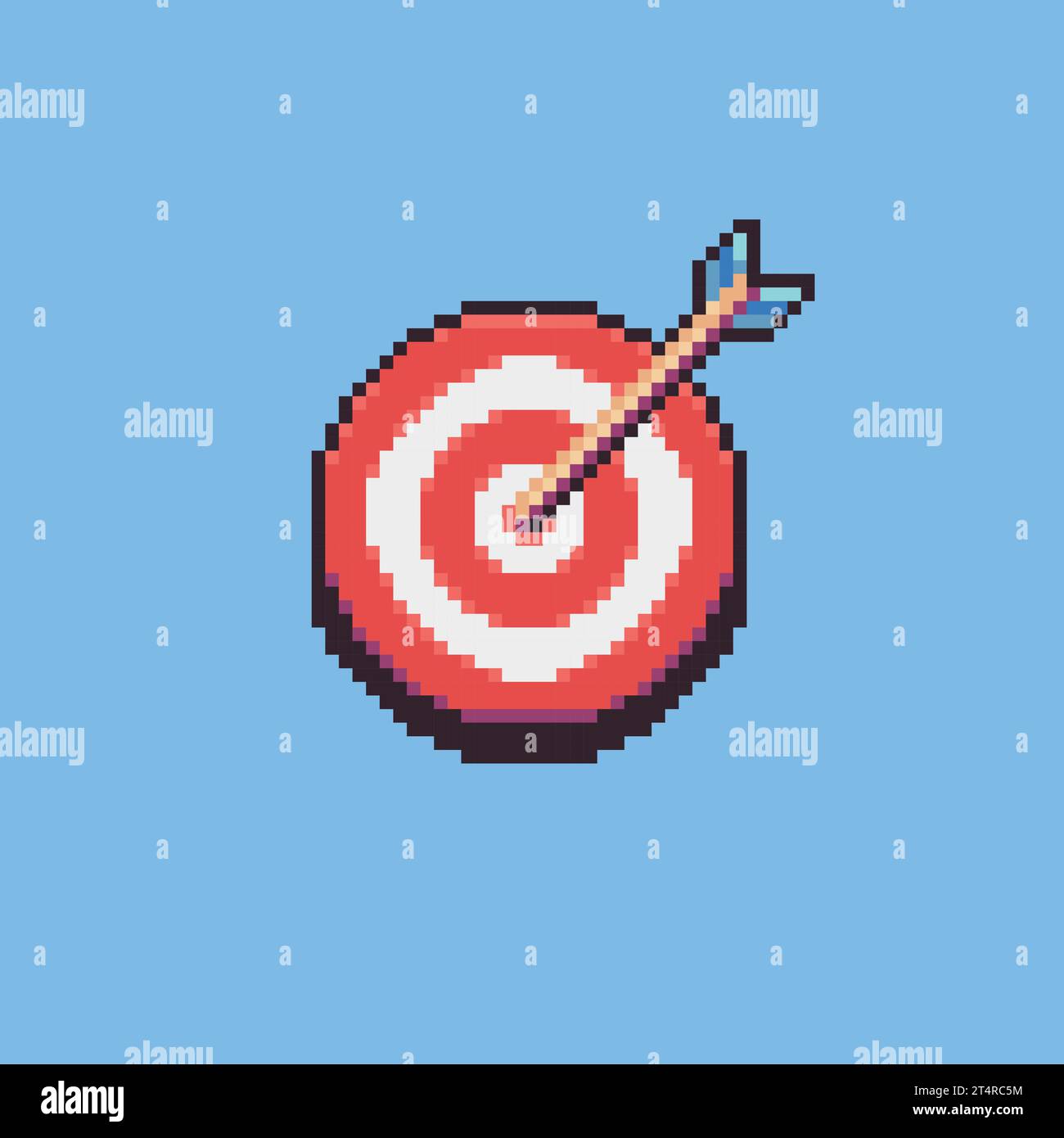Pixel arrow archery Stock Vector Images - Alamy