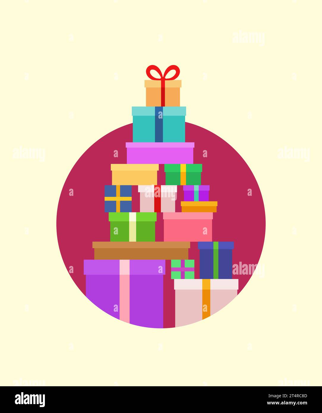 Wrapped cube Stock Vector Images - Alamy