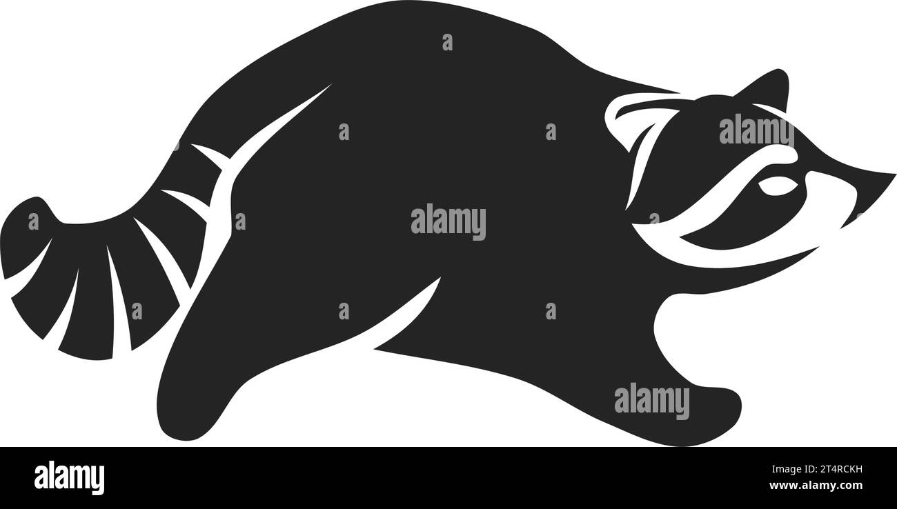 raccoon logo template Isolated. Brand Identity. Icon Abstract Vector ...